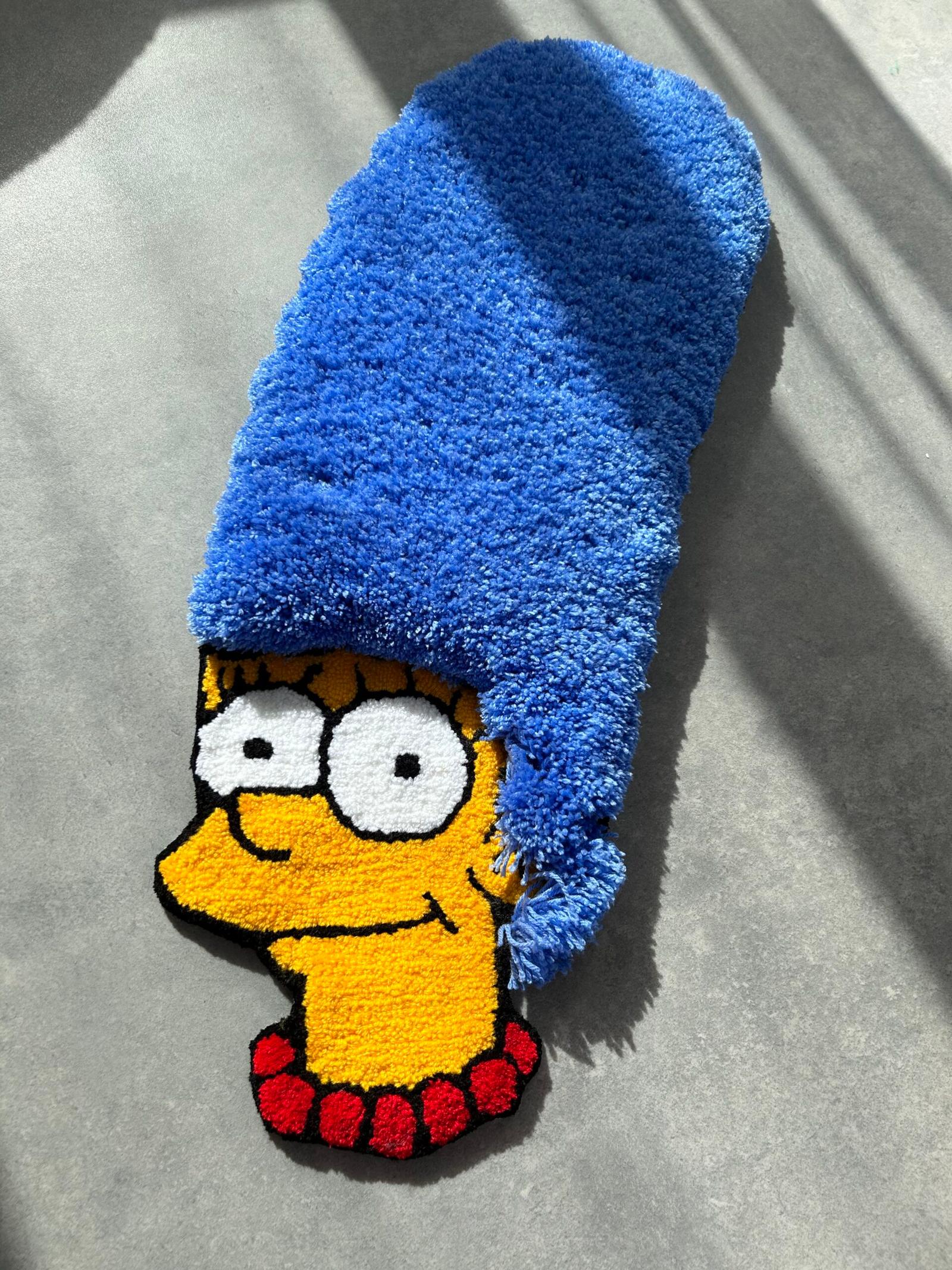 Blue-haired Woman Rug - General Rugs